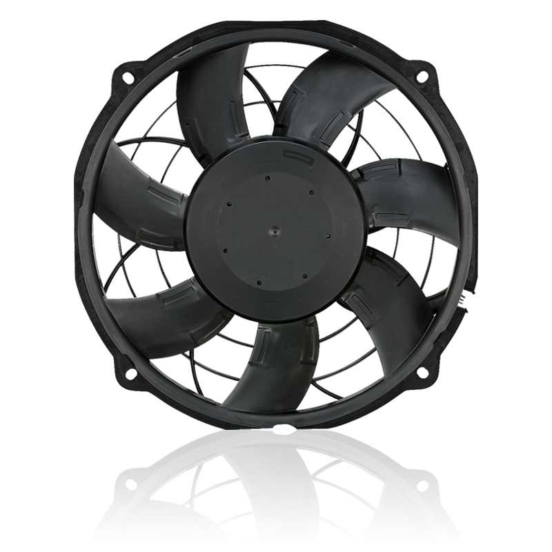 Axial fan for commercial vehicle applications