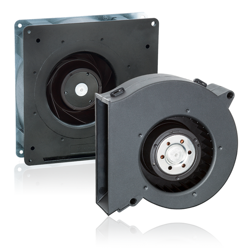 Compact fan radial fan